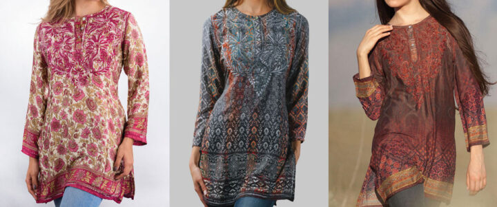 Different types of tunics offered by shirt manufacturers