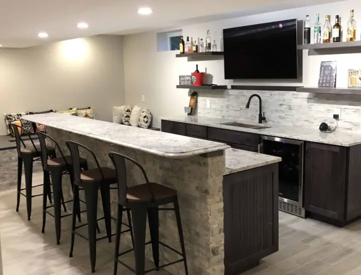 Creating The Perfect Two-Tier Bar Countertop - 2024 Guide