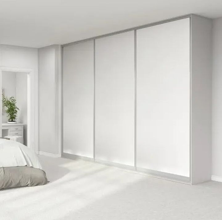 Elevate Your Bedroom with Slim Line Framed Sliding Wardrobe Doors in Vinyl